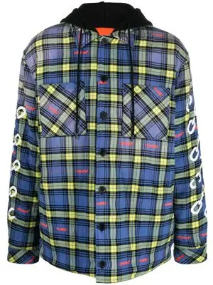 Off-White Plaid-check Shirt Jacket
