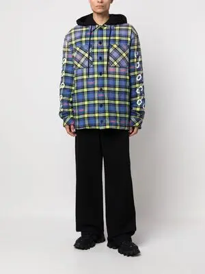 Off-White Plaid-check Shirt Jacket