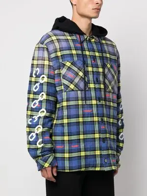 Off-White Plaid-check Shirt Jacket