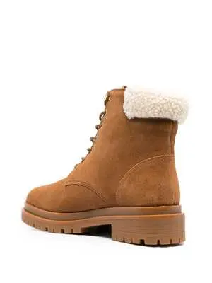 Ralph Lauren Carlee Suede Boots - Brown