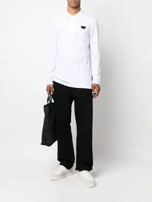 Philipp Plein Logo-plaque Polo Shirt - White