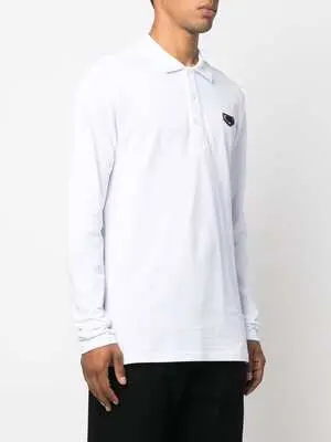 Philipp Plein Logo-plaque Polo Shirt - White