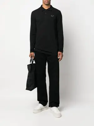 Philipp Plein Logo-plaque Polo Shirt - Black