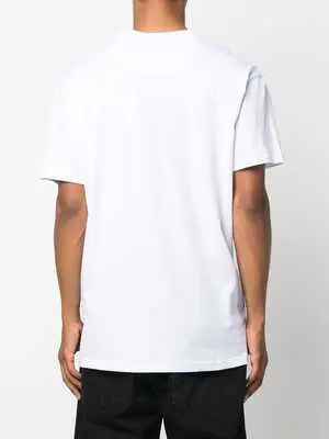 Philipp Plein Logo-plaque V-neck T-shirt - White