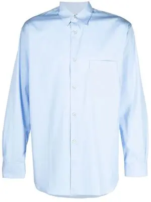 Comme Des Garçons Long-sleeve Cotton Shirt - Blue