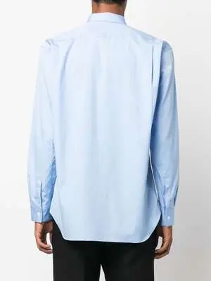Comme Des Garçons Long-sleeve Cotton Shirt - Blue