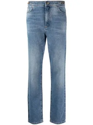 TWINSET Stonewashed Straight-leg Jeans