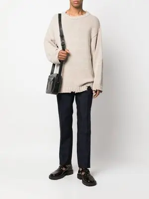 MAISON MARGIELA Straight-leg Tailored Trousers - Blue