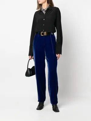 Giorgio Armani Straight-leg Velvet Trousers