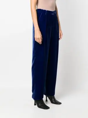 Giorgio Armani Straight-leg Velvet Trousers