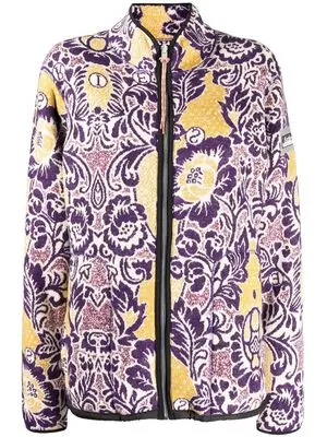 Aries Floral-pattern Zip-up Cardigan - Pink