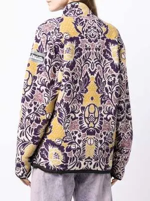Aries Floral-pattern Zip-up Cardigan