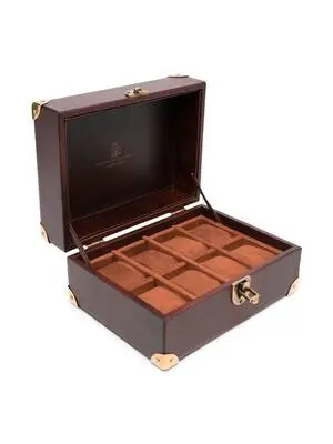 Brunello Cucinelli 8-piece Leather Watch Box