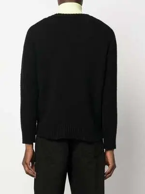 Raf Simons Logo-patch V-neck Jumper