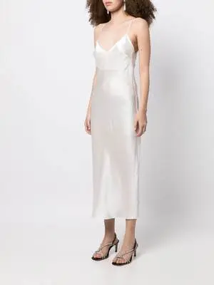 GILDA & PEARL Sophia Midi Slip Dress - White