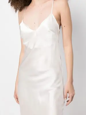 GILDA & PEARL Sophia Midi Slip Dress - White