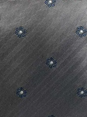 Brunello Cucinelli Floral Embroidered Neck Tie