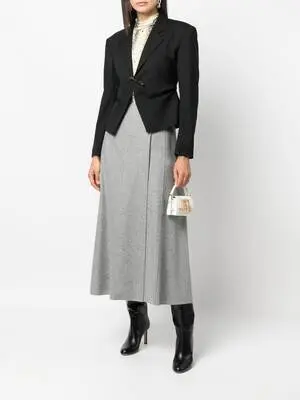 Alberta Ferretti A-line Midi Skirt