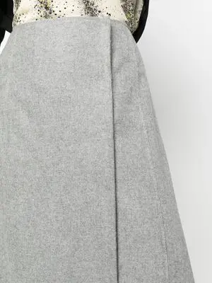 Alberta Ferretti A-line Midi Skirt
