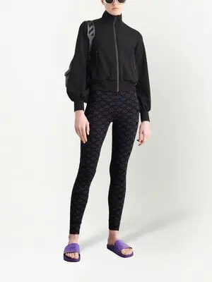 Off-White Flock Monogram Performance Leggings