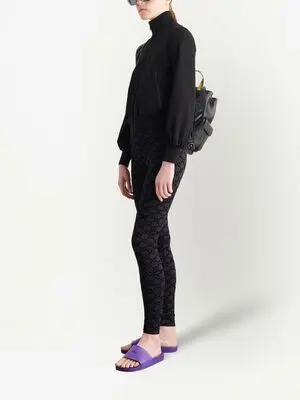 Off-White Flock Monogram Performance Leggings