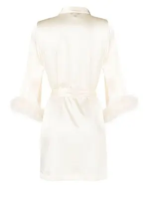 GILDA & PEARL Waist-tied Satin Robe