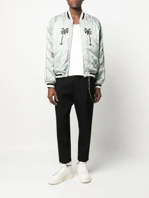 Palm Angels Embroidered Quilted Jacket