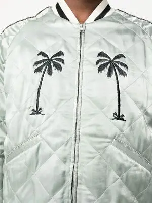 Palm Angels Embroidered Quilted Jacket