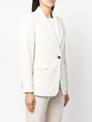 Brunello Cucinelli Ribbed Single-breasted Blazer