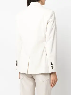 Brunello Cucinelli Ribbed Single-breasted Blazer