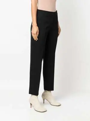 JIL SANDER Straight-leg Wool Trousers - Black