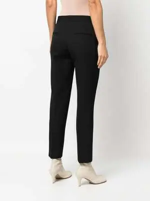 JIL SANDER Straight-leg Wool Trousers - Black