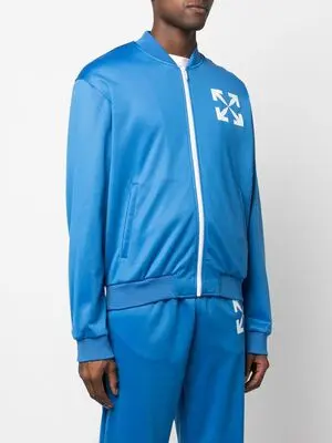 Off-White Arrows-print Track Jacket - Blue