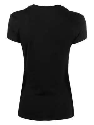 Philipp Plein Embroidered-logo Cotton T-shirt - Black