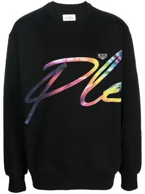 Philipp Plein Signature Logo-print Sweatshirt - Black