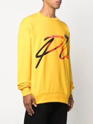 Philipp Plein Logo-print Sweatshirt - Yellow