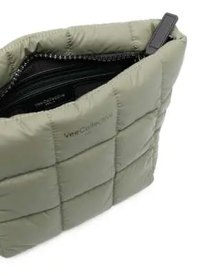 VEECOLLECTIVE Porter Quilted Shoulder Bag - Green