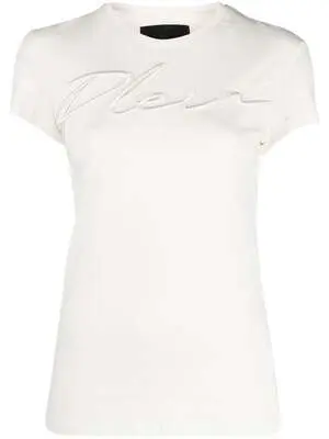 Philipp Plein Embroidered Logo T-shirt - White