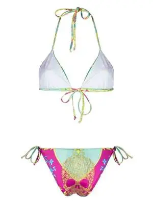 Philipp Plein Baroque-print Bikini