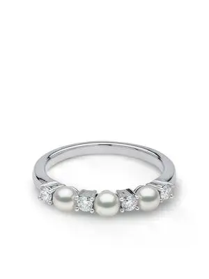 Yoko London 18kt White Gold Akoya Pearl And Diamond Ring