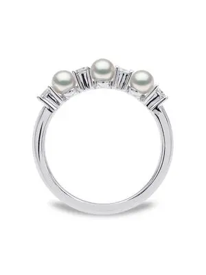 Yoko London 18kt White Gold Eclipse Akoya Pearl And Diamond Ring