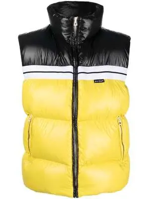 Palm Angels Palm Angels Padded Down Gilet Yellow Black