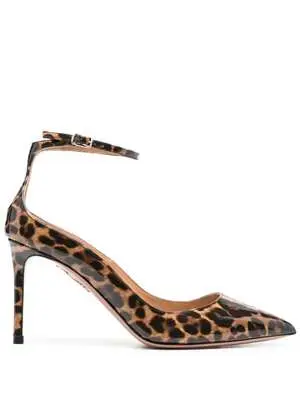 AQUAZZURA Leopard-print Mid-heel Pumps