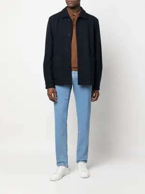 Zegna Alpe Chore Button-up Shirt Jacket - Blue