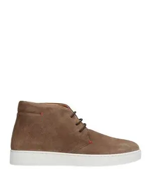CAFÈNOIR Suede Effect Ankle Boots - Beige