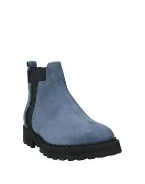 TOD'S Ankle Boots In Leather - Slate Blue
