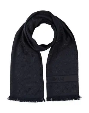 Emporio Armani Man Scarf Grey Size - Wool Blue