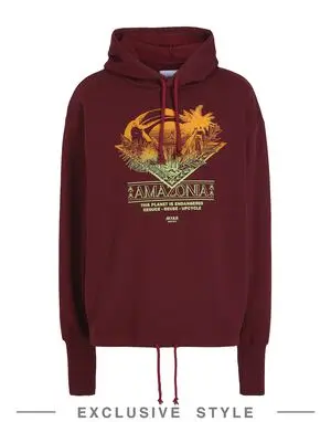 MYAR X YOOX Upcycled Hoodie - Maroon
