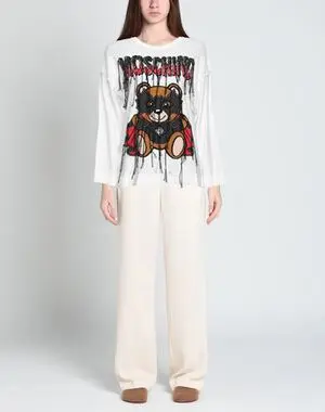 Moschino Cotton Knit Sweater - White