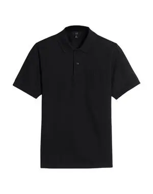 Dunhill Man Polo Shirt Light Blue Size Xs Cotton Black
